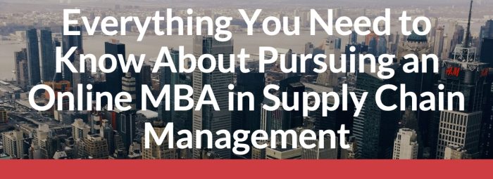 Best online mba programs for supply chain management - TheTomatoPost